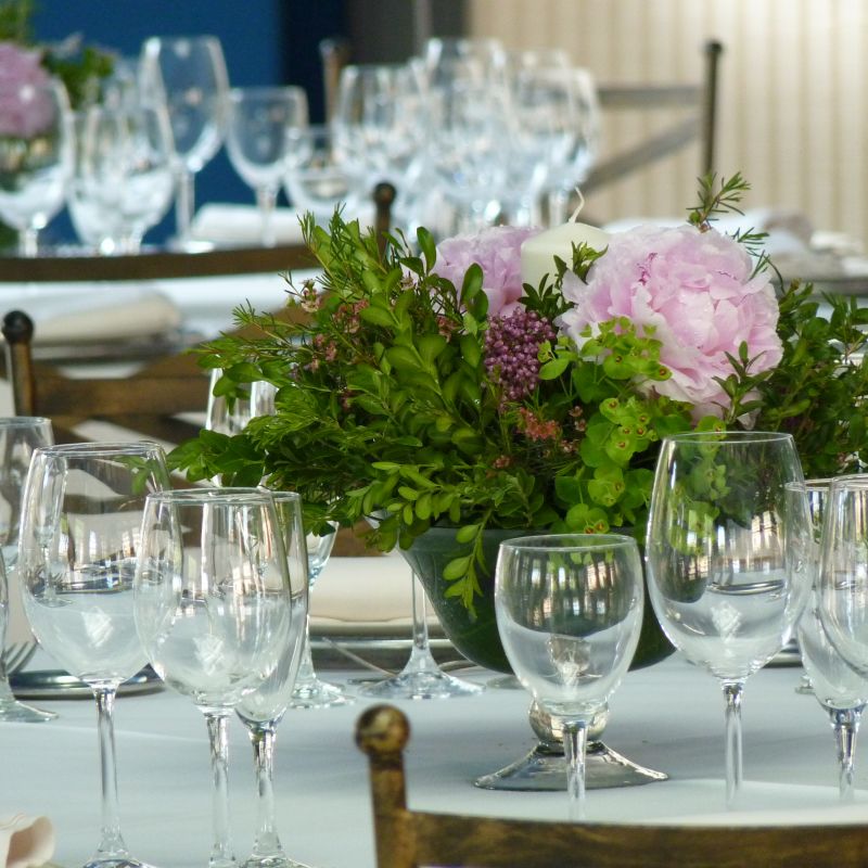 Copa de Cristal con flor