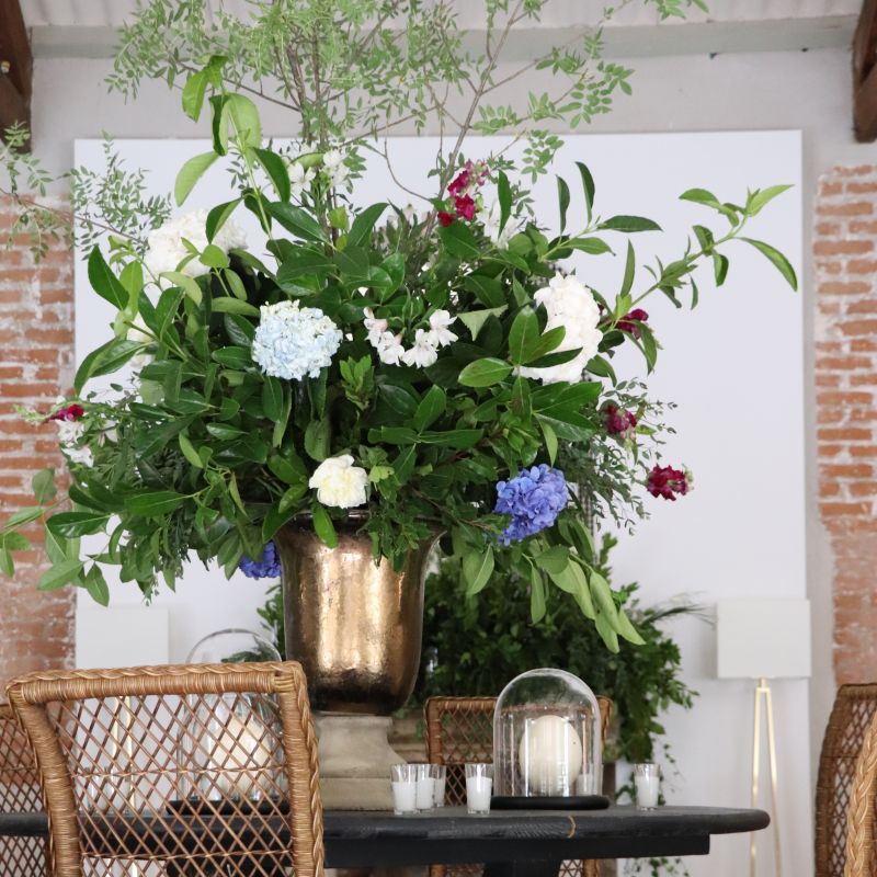 Centro de flor grande